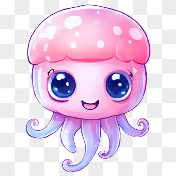 Descarga Ilustración de Pulpo Rosa Kawaii Kawaii En Línea - Creative ...