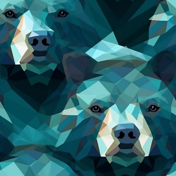 Download Seamless Blue Bear Pattern Patterns Online - Creative Fabrica