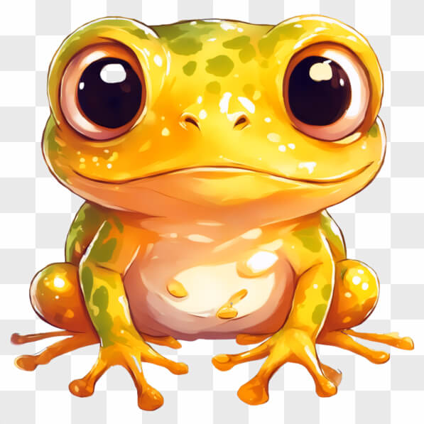 Download Kawaii Yellow Frog Illustration Kawaii Online - Creative Fabrica