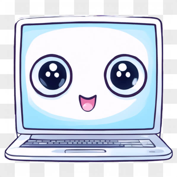 Download Kawaii Cartoon Laptop Kawaii Online - Creative Fabrica