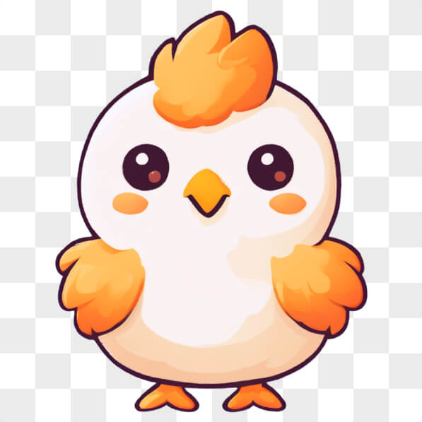 Download Adorable Cartoon Chicken in Kawaii Style Kawaii Online ...