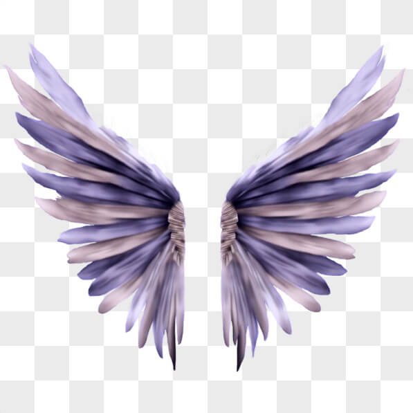 Download Purple and White Angel Wings PNGs Online - Creative Fabrica