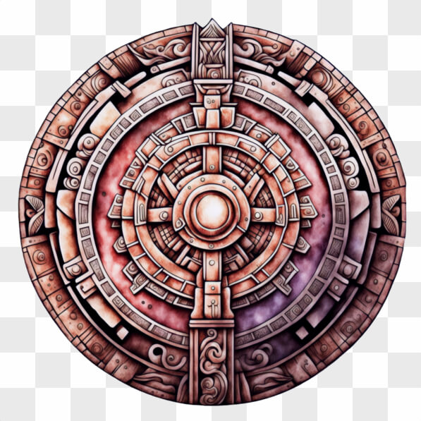 Download Aztec-Inspired Circular Design PNGs Online - Creative Fabrica