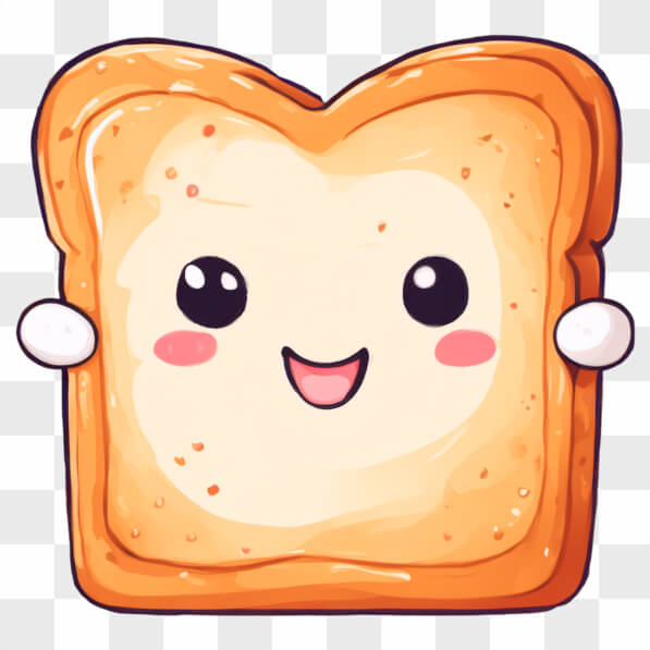 Download Kawaii Smiling Toast Kawaii Online - Creative Fabrica