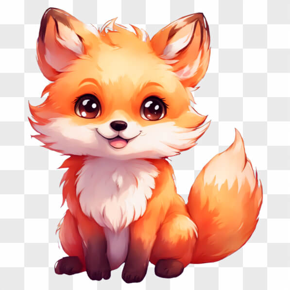 Download Kawaii Fox Ornament Kawaii Online - Creative Fabrica