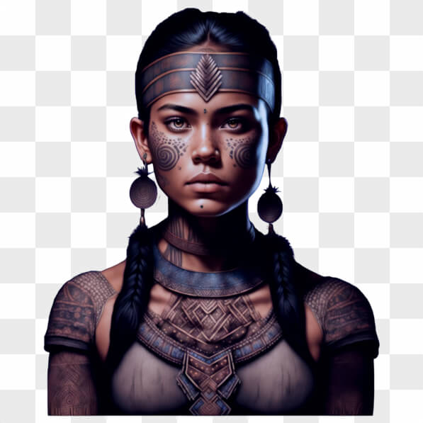 Download Tribal Woman In Far Cry Primal Style Outfit Png Online Creative Fabrica