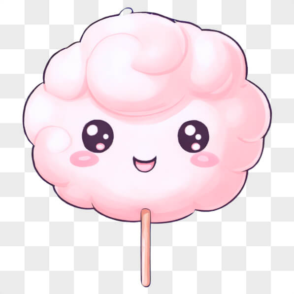 Descarga Algodón de Azúcar Kawaii con Caritas Felices Kawaii En Línea ...