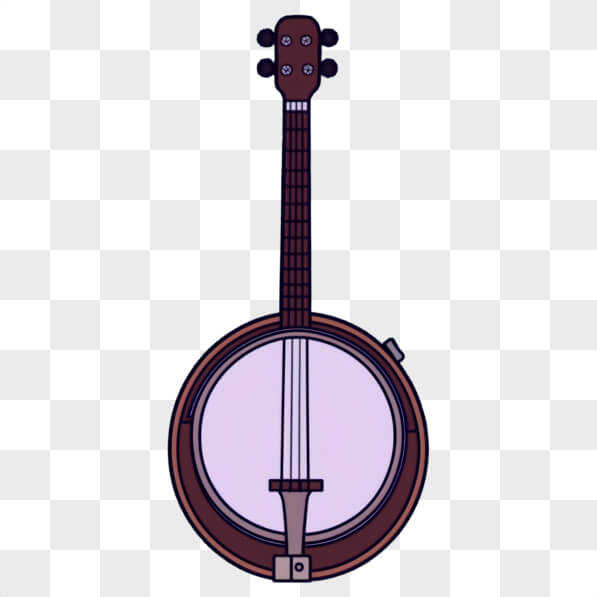 Download Illustration of a Banjo PNGs Online - Creative Fabrica