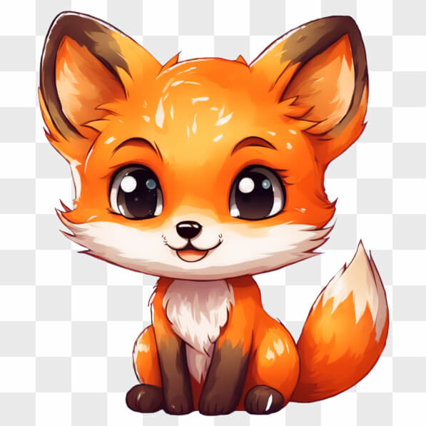 Download Kawaii Foxes: Adorable Orange Fox Kawaii Online - Creative Fabrica