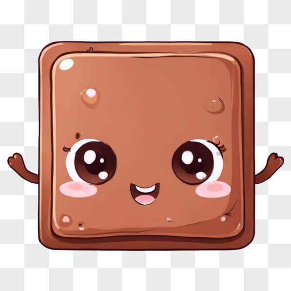 Download Kawaii Chocolate Square Character Kawaii Online - Creative Fabrica