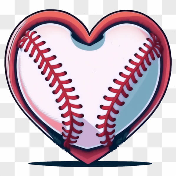 Download Heart-Shaped Baseball Ball PNGs Online - Creative Fabrica