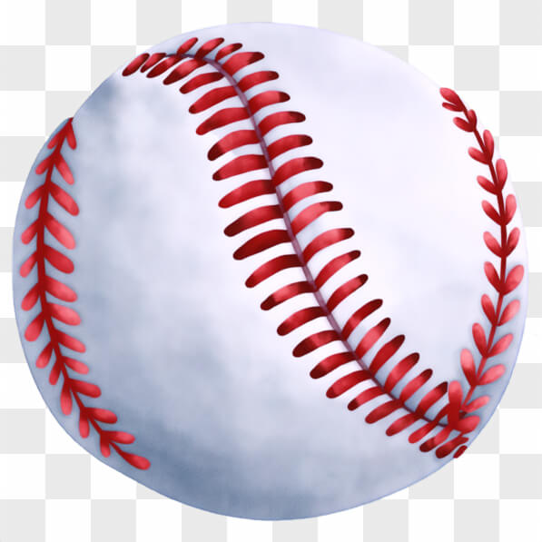 Download White Baseball with Red Stitching PNGs Online - Creative Fabrica
