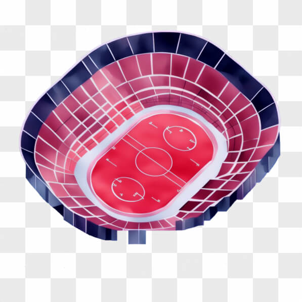 Download Illustration of a Soccer Stadium in Red and White PNGs Online ...