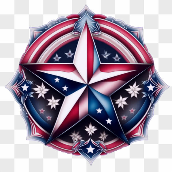 Download Patriotic American Flag Star Design PNGs Online - Creative Fabrica