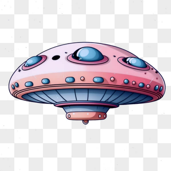 Download Pink Spaceship with Blue and Green Eyes PNGs Online - Creative ...