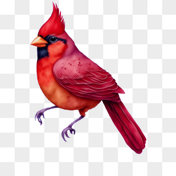 Download Red Cardinal Bird in Flight PNGs Online - Creative Fabrica