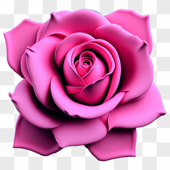 Download Pink 3D-Printed Rose PNGs Online - Creative Fabrica
