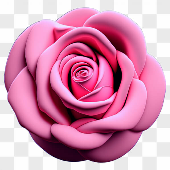 Download Pink Rose in Heart Shape PNGs Online - Creative Fabrica