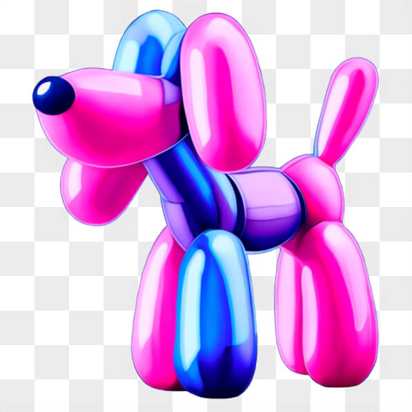 Descarga Perro Globo Rosa y Azul PNGs En Línea - Creative Fabrica