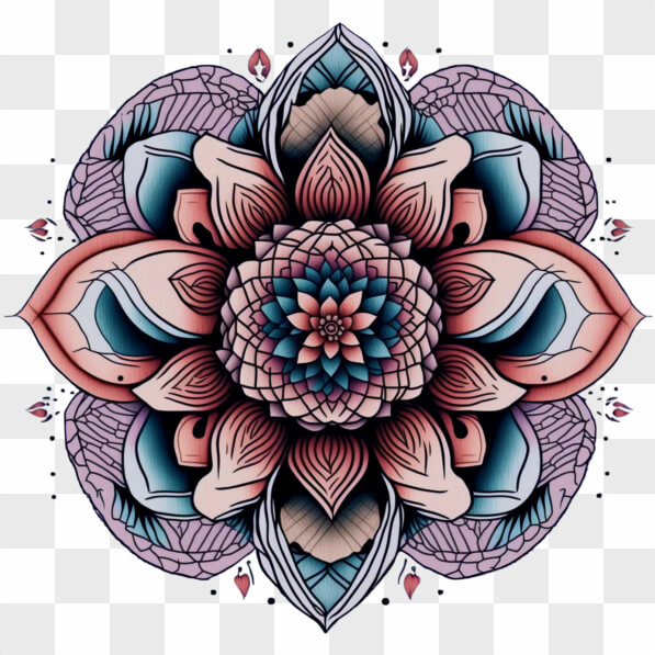 Download Abstract Mandala Flower Art PNGs Online - Creative Fabrica