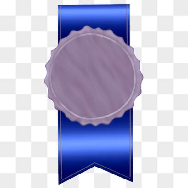 Download Blue Ribbon with Oval-Shaped Medallion PNGs Online - Creative ...