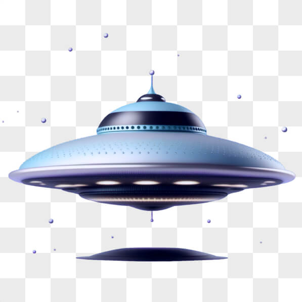 Download Blue Alien Spacecraft Floating in Space PNGs Online - Creative ...