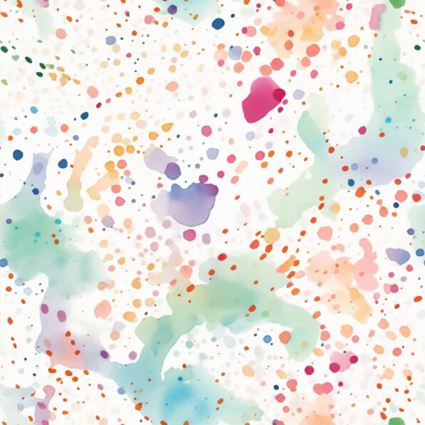 Download Colorful Watercolor Splatter Pattern on White Background ...