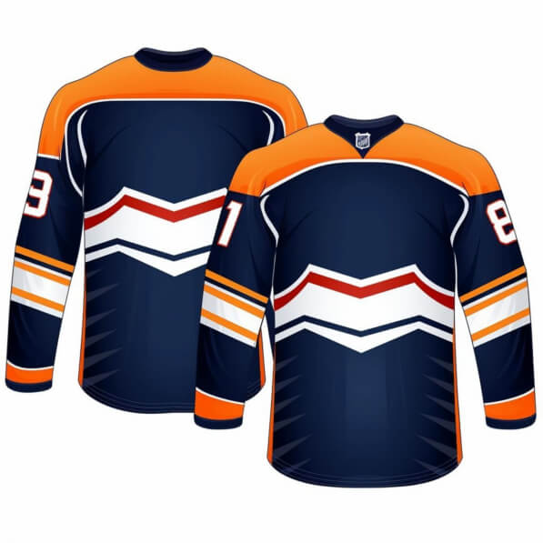 Download Edmonton Oilers Blue and Orange Hockey Jersey with Number 9 ...