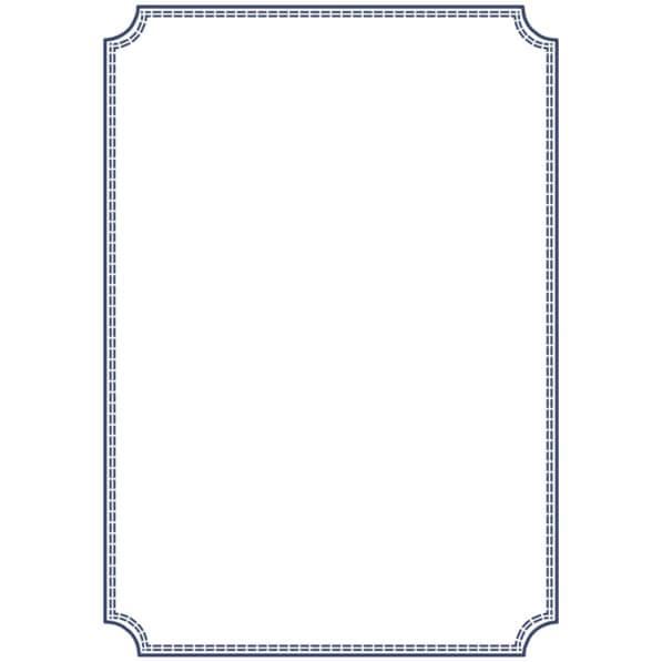 Download Blue and White Ornate Border Frame Frames Online - Creative ...