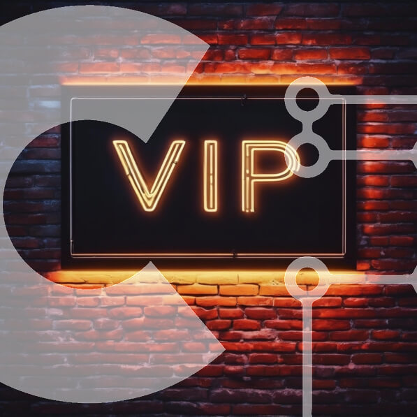 Luxury Advertising with Neon VIP Sign stock photo | Creative Fabrica
