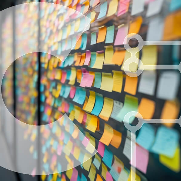 Colorful Post-It Notes on a Wall stock photo | Creative Fabrica