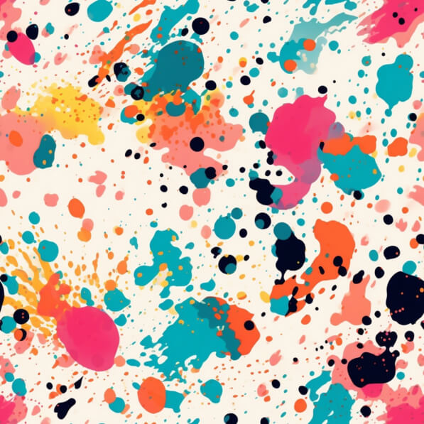 Download Colorful Paint Splatter Pattern Patterns Online - Creative Fabrica