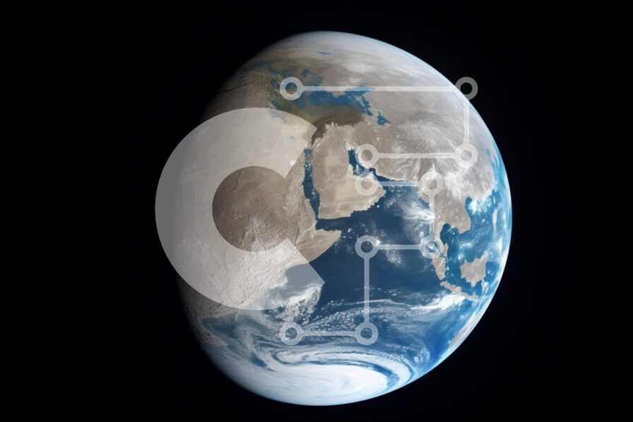 Download Earth Viewed from Space with Water Visible Stockphotos Online ...