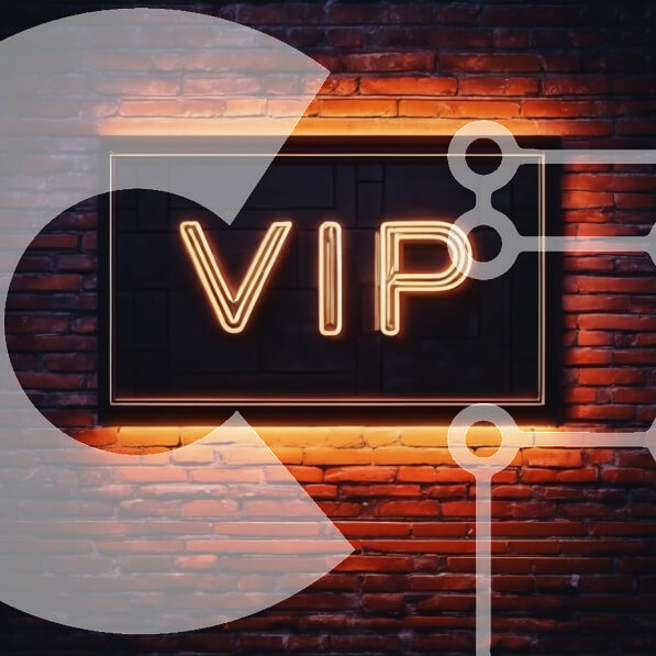 VIP Neon Sign on Brick Wall stock photo | Creative Fabrica
