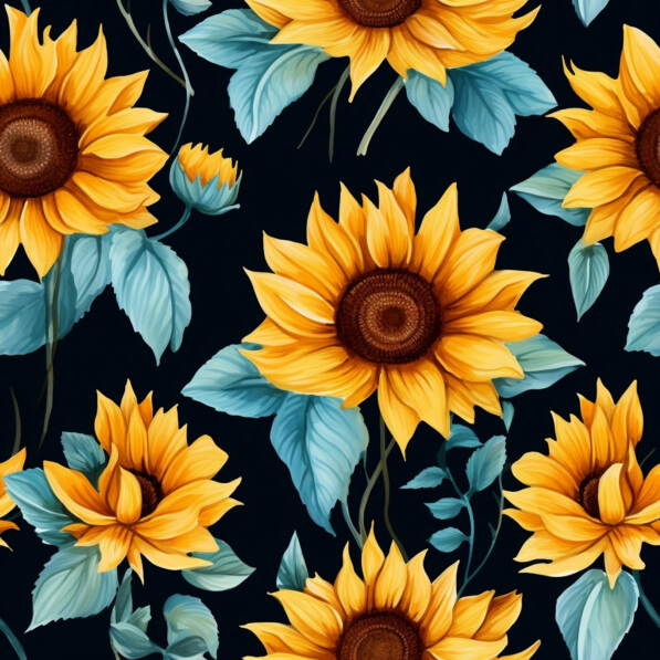Download Yellow Sunflower Seamless Pattern Patterns Online - Creative Fabrica