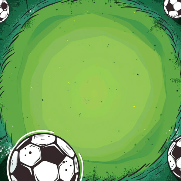 Download Soccer Balls Arrangement on Green Background Backgrounds ...