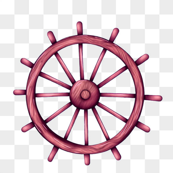 Download Pink Ship Steering Wheel PNGs Online - Creative Fabrica