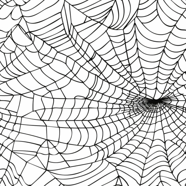 Download Spinnenweb Illustratie Patronen online op Creative Fabrica
