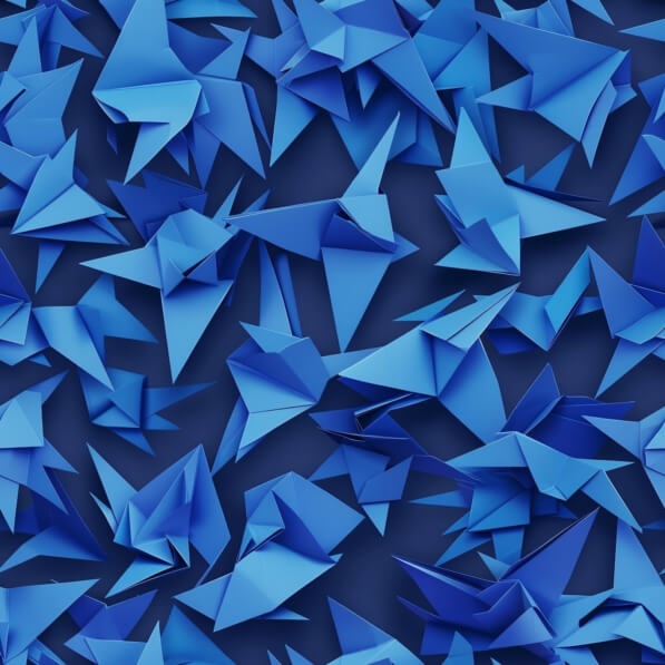 Download Abstract Blue Origami Cranes Pattern Patterns Online ...