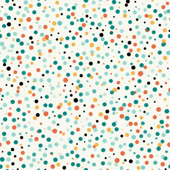 Baixe Padrão Contínuo com Pontos Coloridos Padrões - Creative Fabrica