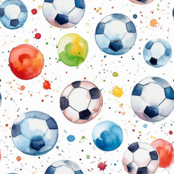 Download Colorful Soccer Ball Pattern Patterns Online - Creative Fabrica