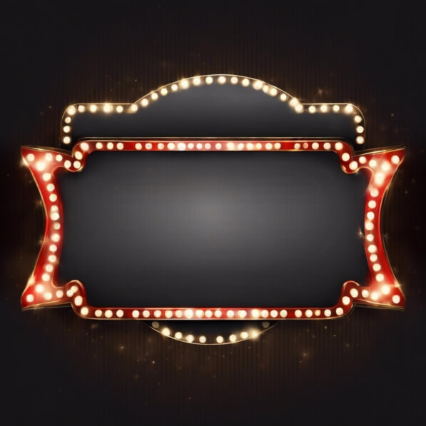 Download Old-Fashioned Marquee Sign with Red Lights Backgrounds Online ...