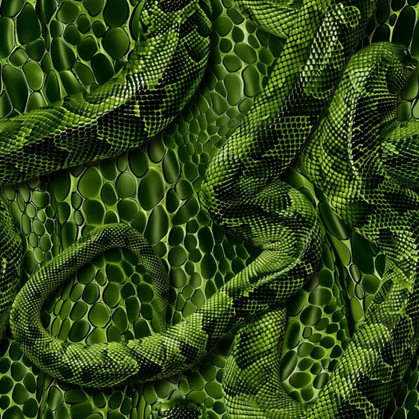 Download Intertwined Green Snakes Patterns Online - Creative Fabrica