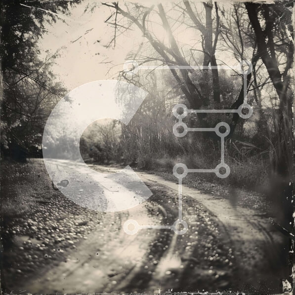 Estrada de Terra Tranquila através da Floresta banco de imagens ...