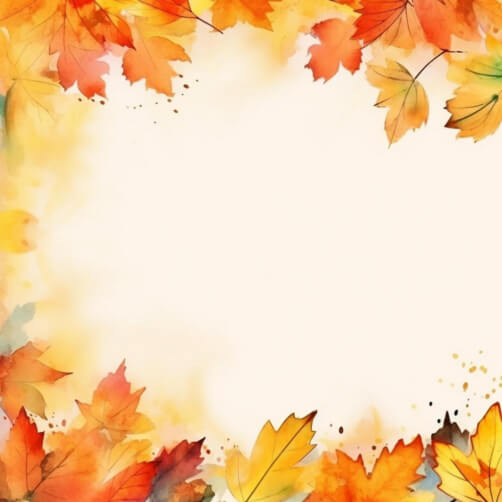 Download Autumn Leaves Watercolor Background Frame Backgrounds Online ...