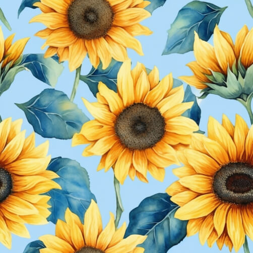 Download Yellow Sunflower Seamless Pattern Patterns Online - Creative ...