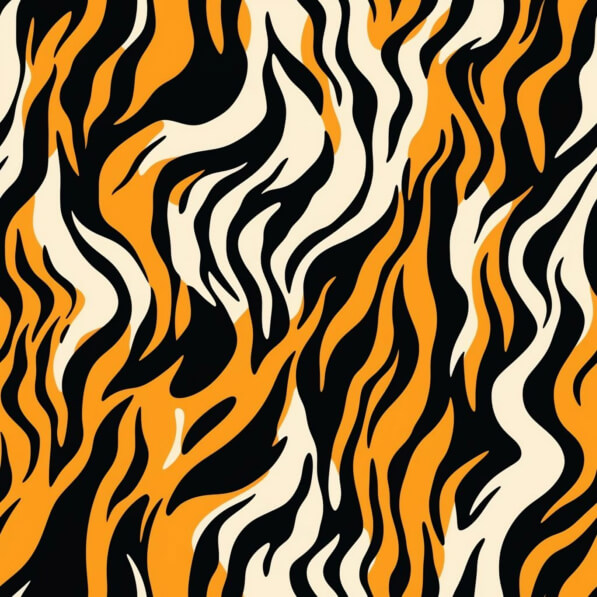 Download Orange and Black Tiger Stripes Seamless Pattern Patterns Online - Creative Fabrica