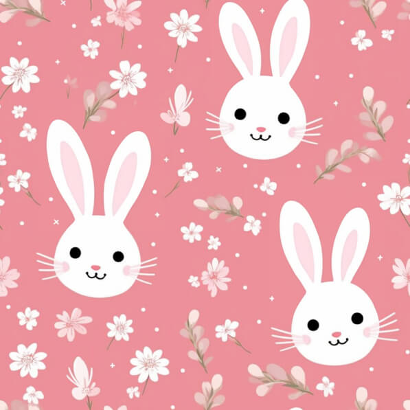 Download Spring Bunny Pattern Patterns Online - Creative Fabrica