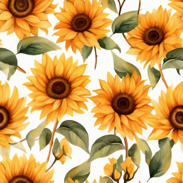 Download Yellow Sunflower Seamless Pattern Patterns Online - Creative ...