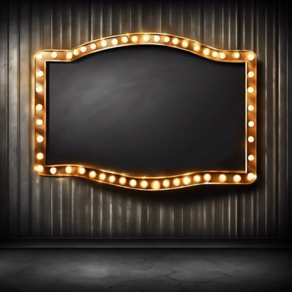 Download Blackboard with Light Bulbs Backgrounds Online - Creative Fabrica